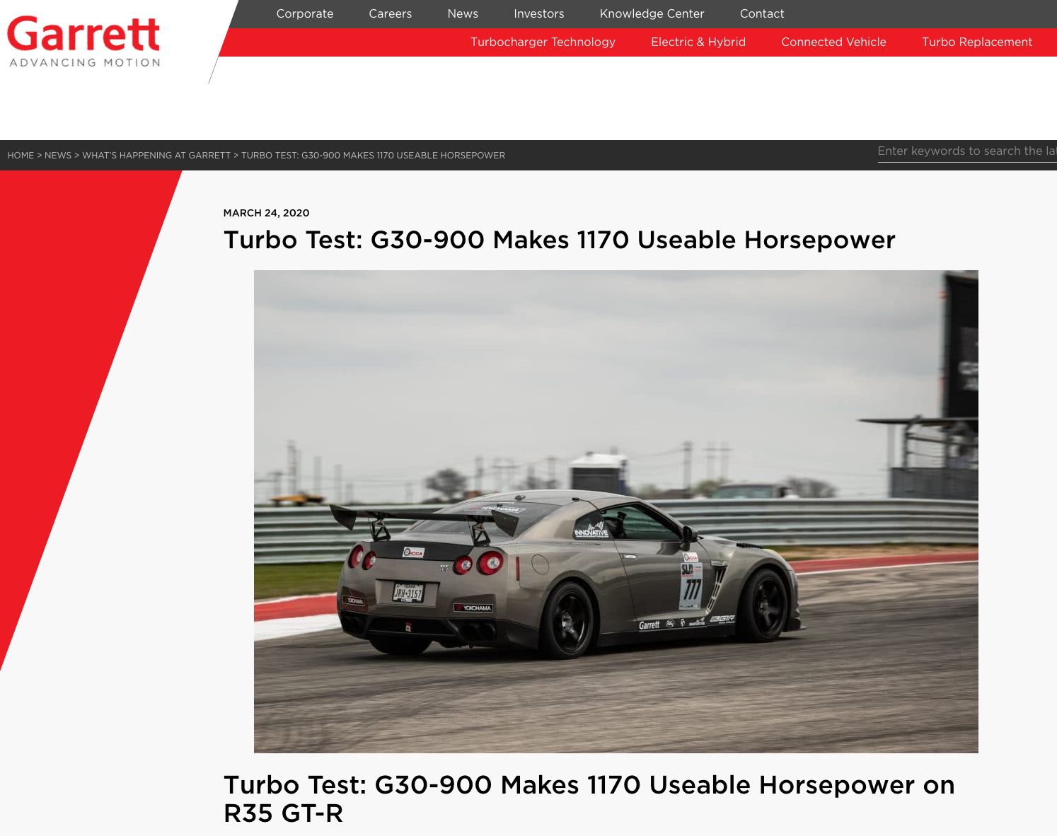 Turbo R&D for Garret Advancing Motion - Innovative Tuning